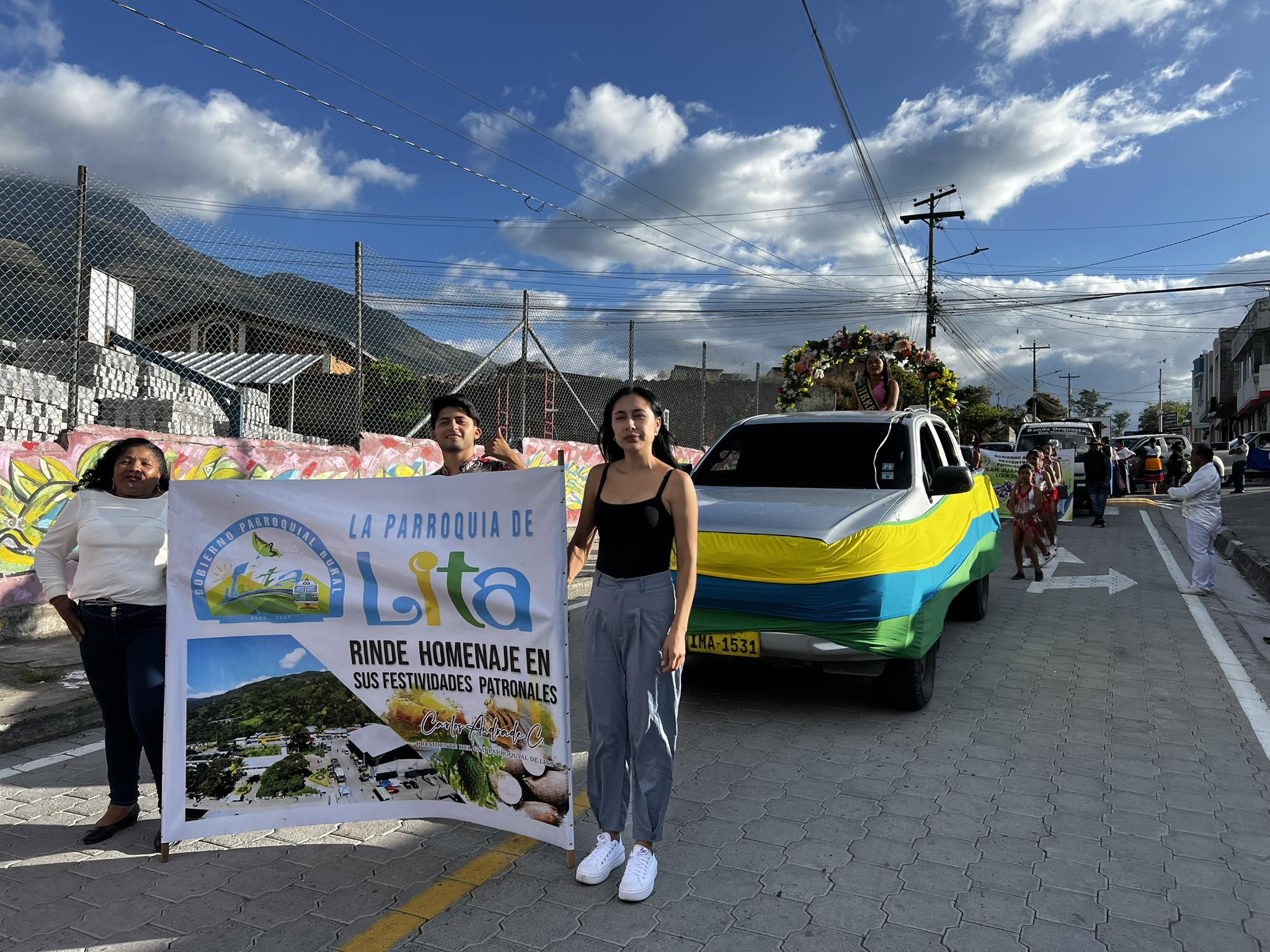 PARTICIPAMOS EN EL PREGON DE FIESTAS DE LA PARROQUIA SAN ANTONIO DE IBARRA - GAD Parroquial Lita